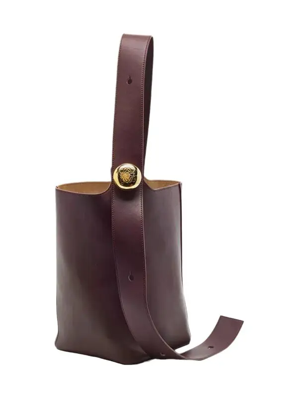 Loewe Medium Pebble Bucket Bag - Red