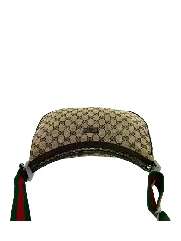 Gucci Gg Canvas Web Crossbody Bag - Neutrals