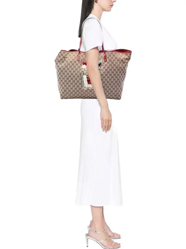 Gucci Gg Canvas Chihuahua Tote Bag - Neutrals