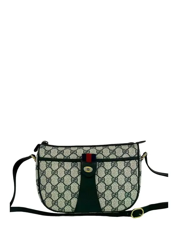 Gucci Gg Supreme Web Crossbody Bag - Neutrals