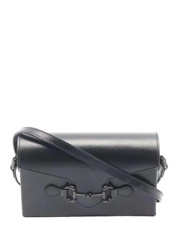 Gucci 1955 Horsebit Shoulder Bag - Black