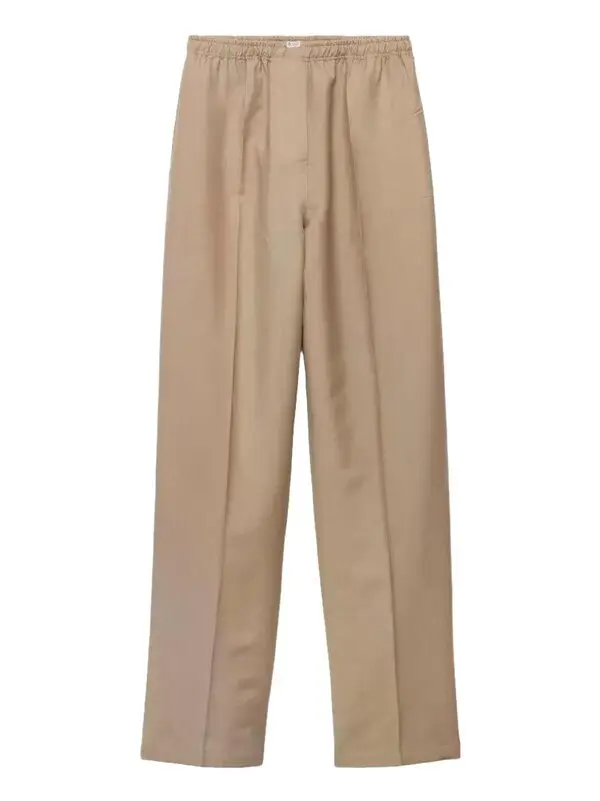 Prada Light Mohair Wide-leg Pants - Neutrals