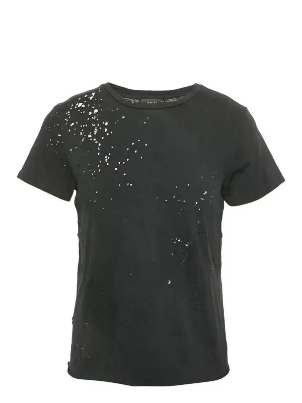 Amiri Shotgun Cotton T-shirt - Black