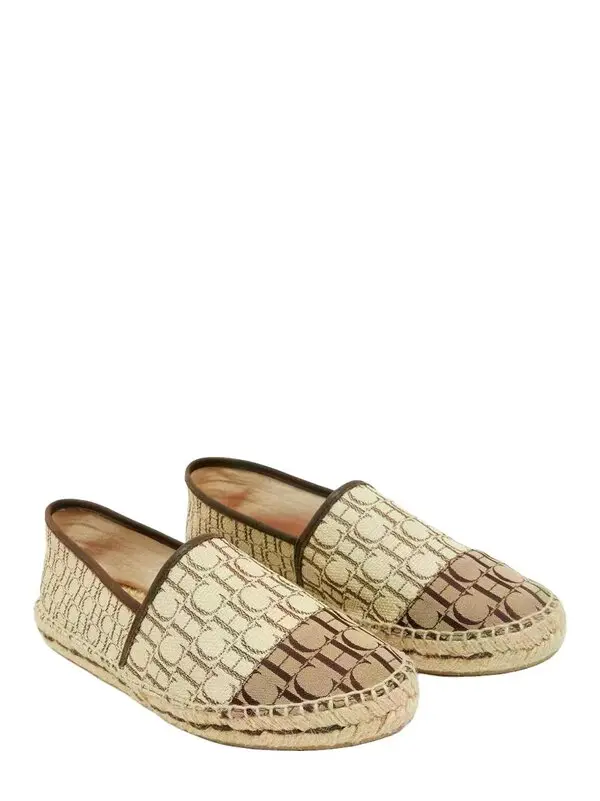 Carolina Herrera Jacquard Canvas Espadrilles - Neutrals