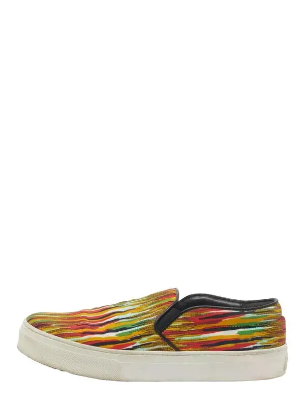 Celine Abstract Pattern Slip-on Sneakers - Red