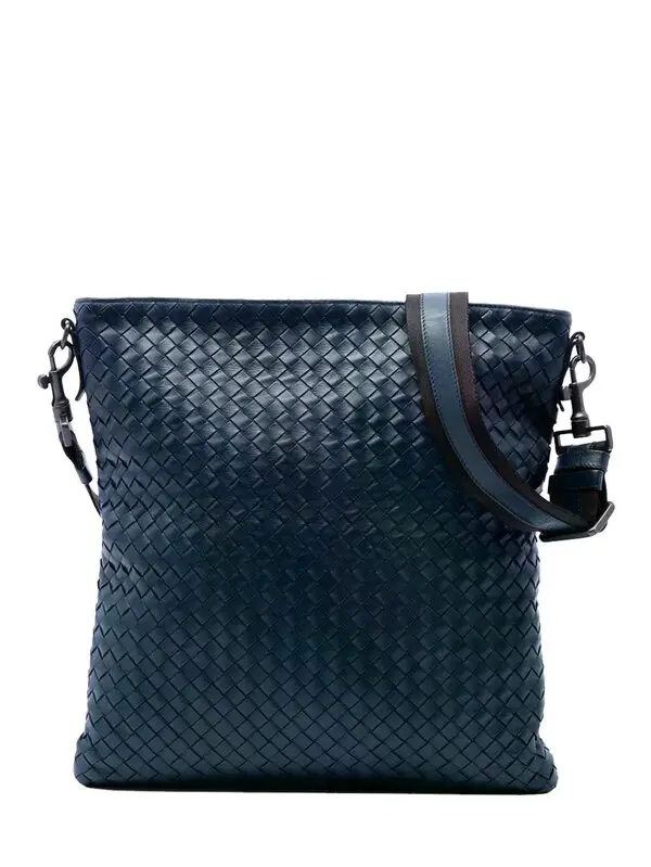 Bottega Veneta Nappa Intrecciato Vn Crossbody Bag - Blue