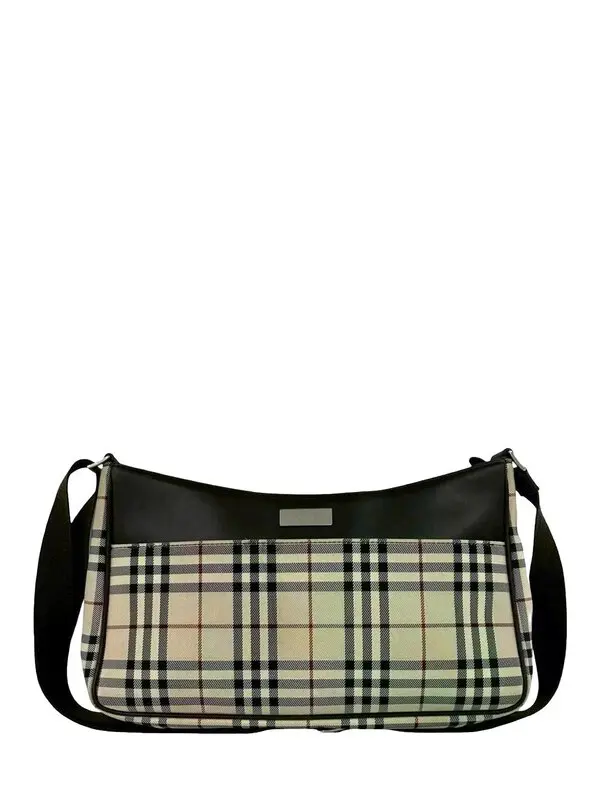 Burberry House Check Canvas Shoulder Bag - Neutrals