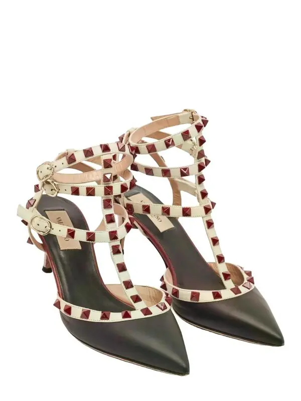 Valentino Garavani Rockstud Caged Pumps - Neutrals