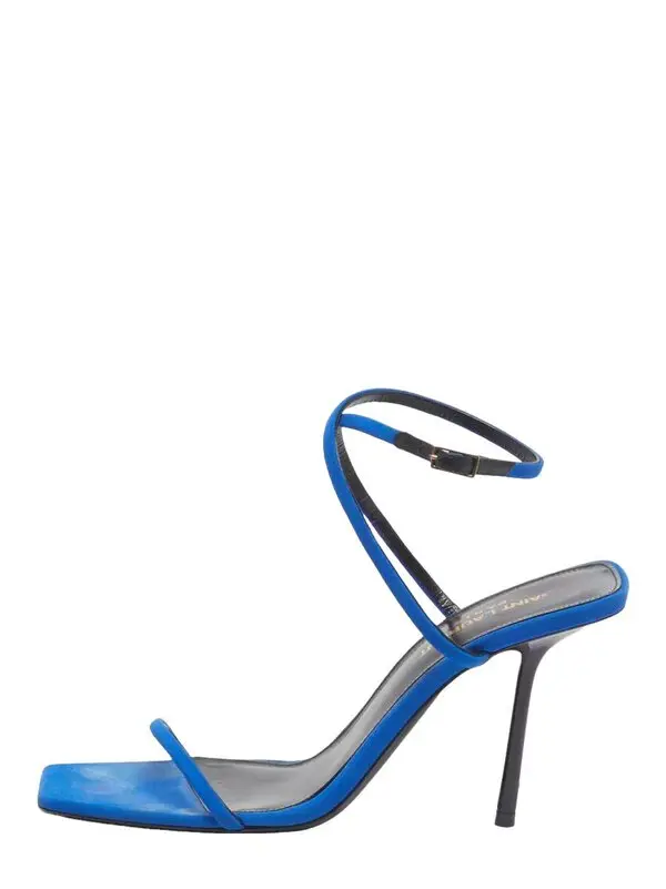 Saint Laurent Picasso Ankle-strap Sandals - Blue