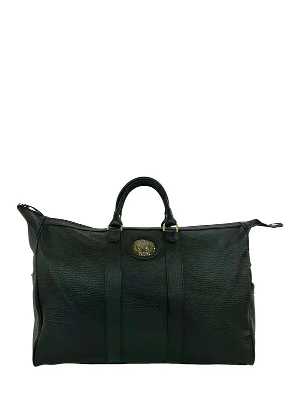 Burberry 20th Century Leather Travel Bag - Black