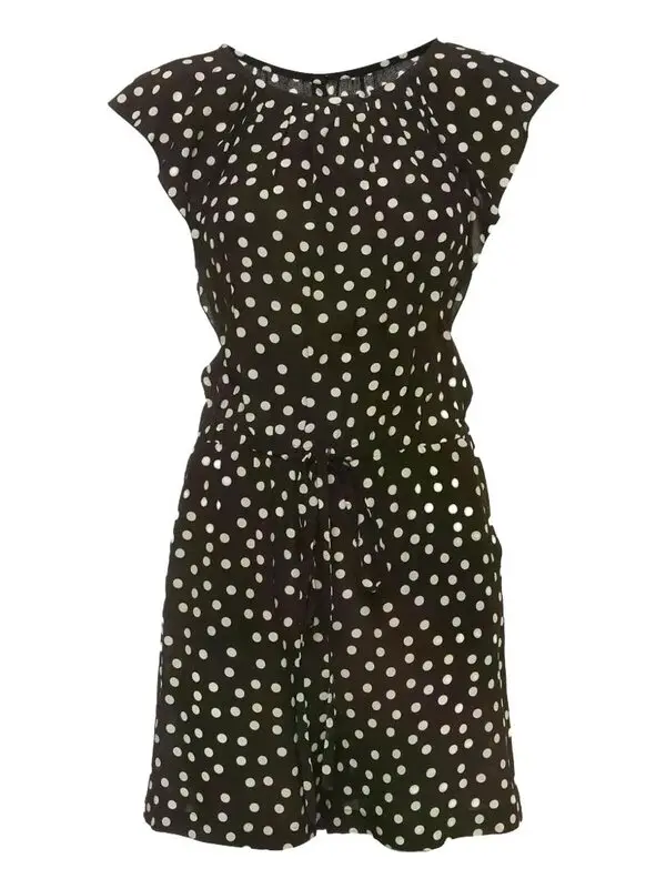 Dolce & Gabbana Polka Dot Mini Playsuit - Black