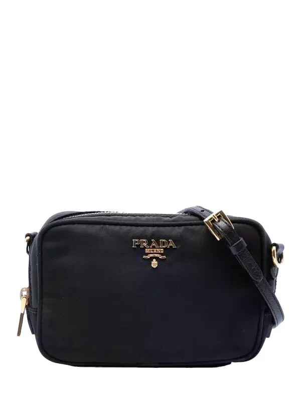 Prada Mini Tessuto Camera Bag - Black