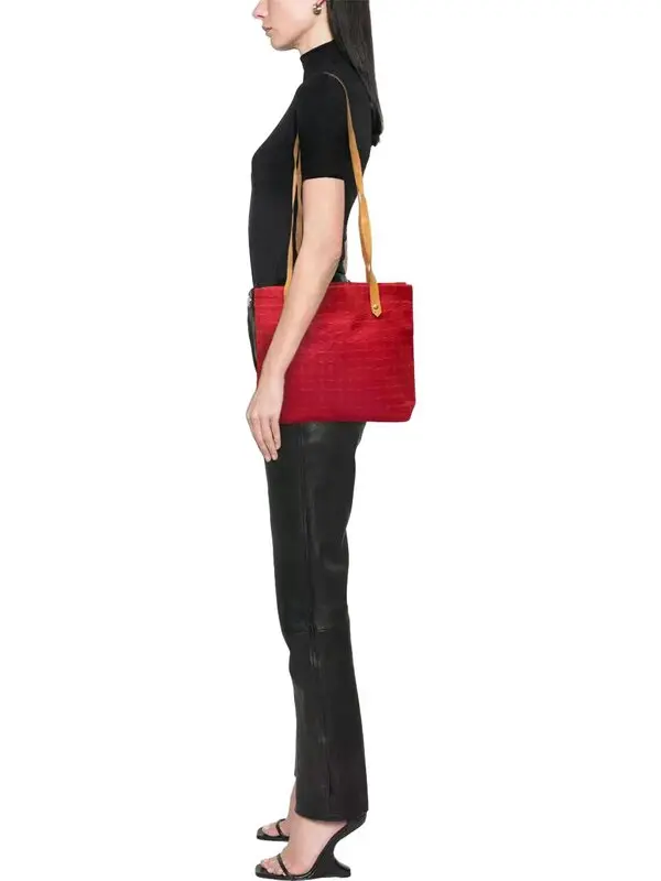 Hermès Toile Ahmedabad Tote Bag - Red
