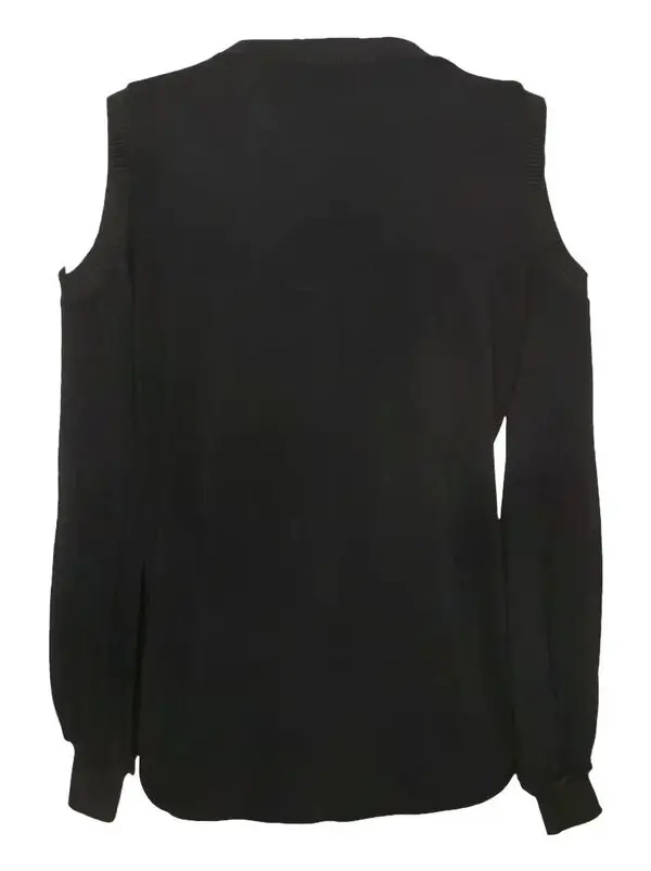 Givenchy Jersey Cold Shoulder Top - Black
