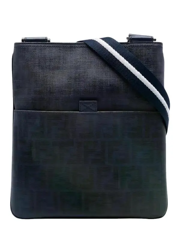 Fendi Zucca Spalmati Crossbody Bag - Blue