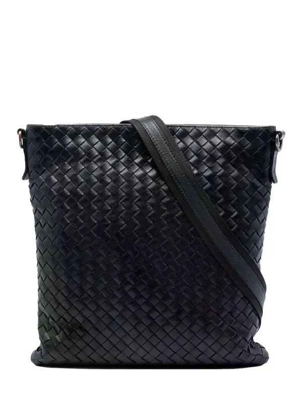 Bottega Veneta Nappa Intrecciato Vn Crossbody Bag - Black