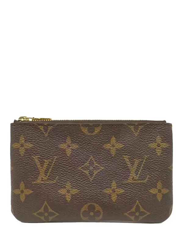 LOUIS VUITTON Monogram Pochette Cles Coin Pouch - Brown