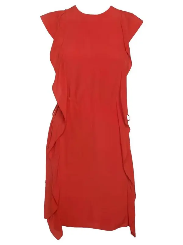 Burberry Sleeveless Mini Dress - Red