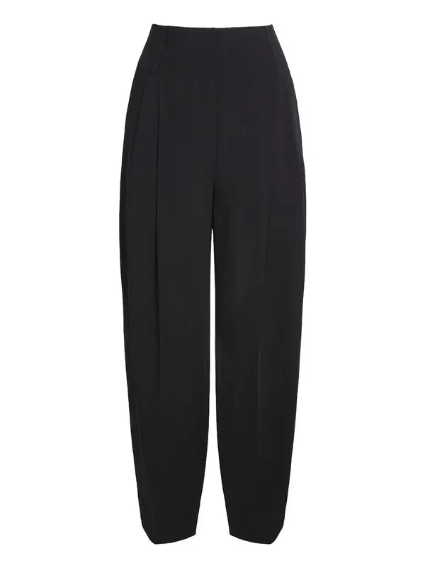 TOTEME Pleated Balloon Trousers - Black