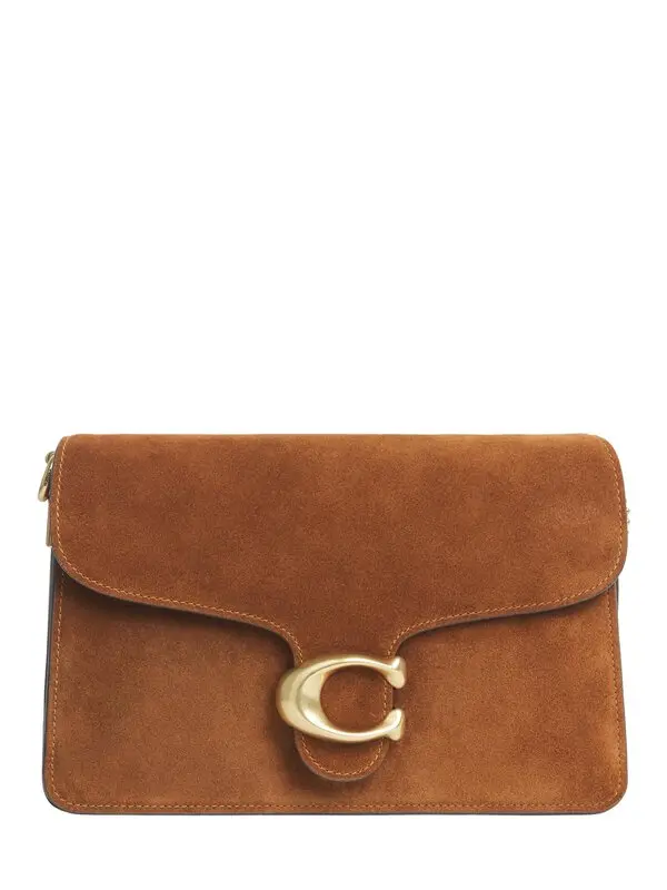 COACH Suede Tabby Shoulder Bag - Brown