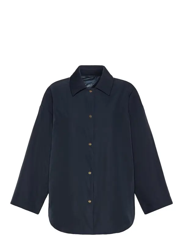 Max Mara Reversible Padded Jacket With Camelux Padding - Navy