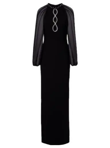 Rebecca Vallance Livia Embellished Gown - Black