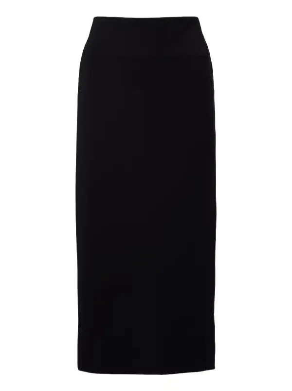 JIL SANDER Mid-rise Pencil Skirt With Back Slit - Black