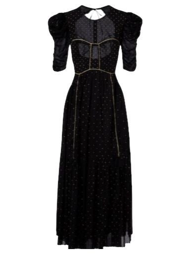 Isabel Marant Étoile Sichene" Polka Dot Maxi Dress - Black