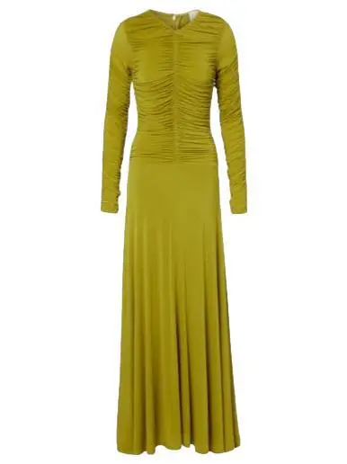 Tove Eira Gathered Maxi Dress - Green