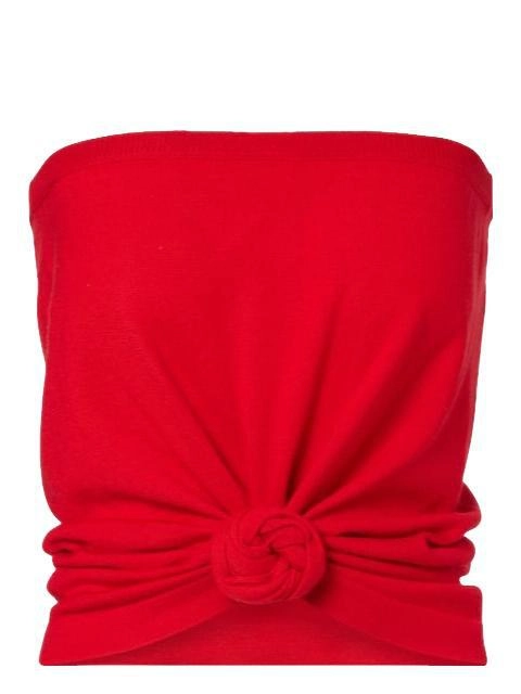 Magda Butrym Wool Knot Top - Red