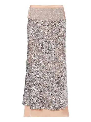 Rabanne Sequined Jersey Midi Skirt - Gray
