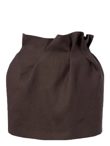 Magda Butrym Linen Miniskirt - Black