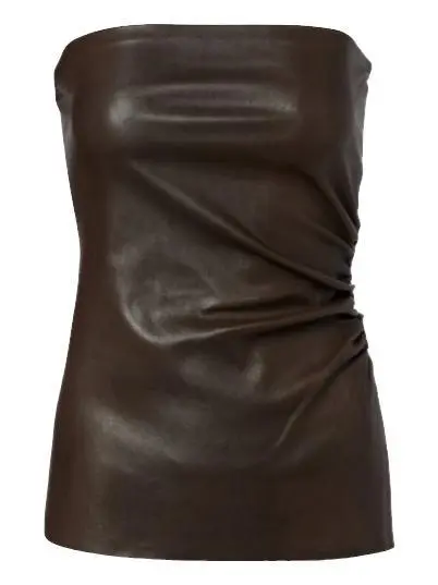 Stouls Laya Leather Bustier - Black