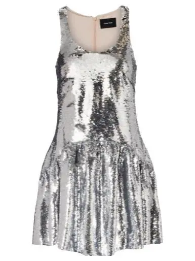 Simone Rocha Sequined Gathered Mini Dress - Gray