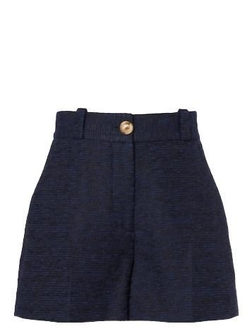 BLAZÉ MILANO Teke Textured Cotton-blend Shorts - Black