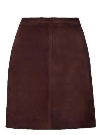 Stouls Lucie 22 Suede Mini Skirt - Black