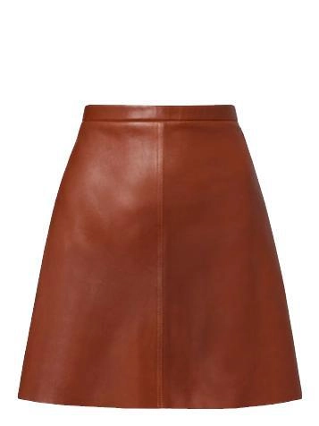 Stouls Lucie 22 Leather Miniskirt - Red