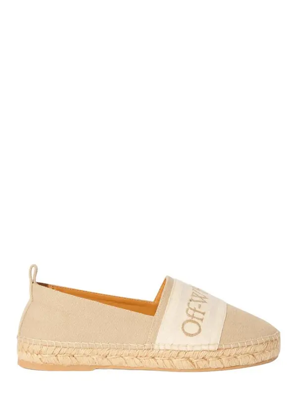 Off-White Bookish Slip-on Espadrilles - Nude
