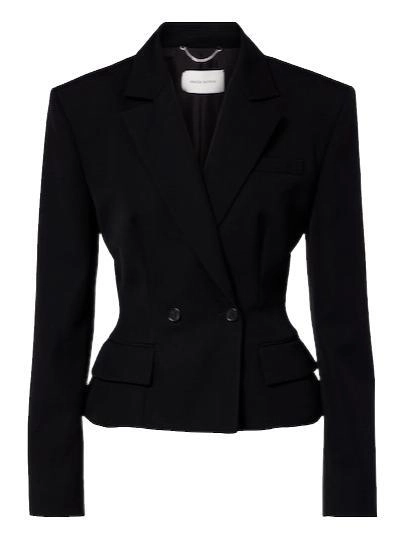 Magda Butrym Peplum Wool Blazer - Black