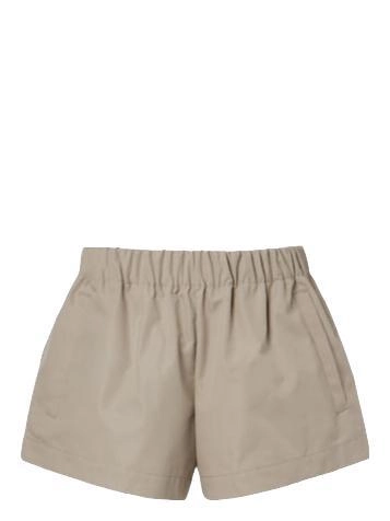 Wardrobe.NYC Clean Cotton-blend Shorts - Nude