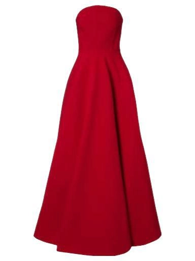 Solace Mathilde Strapless Gown - Red