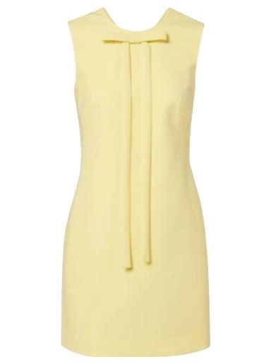 EMILIA WICKSTEAD Sorra Bow Detail Minidress - Yellow