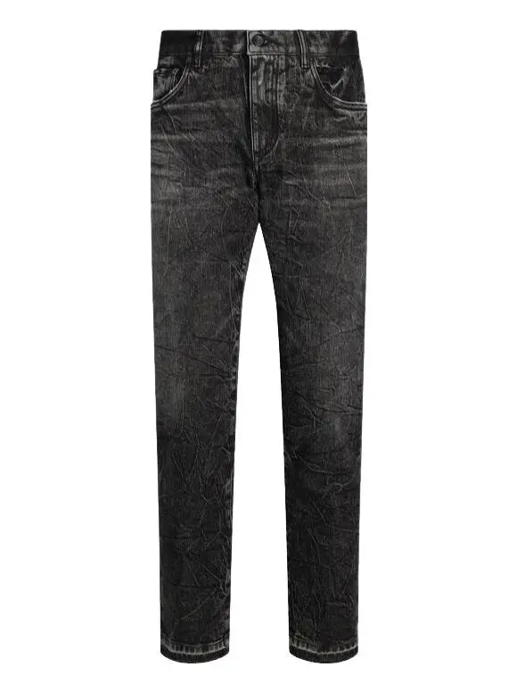 Dolce & Gabbana Logo Plaque Jeans - Black