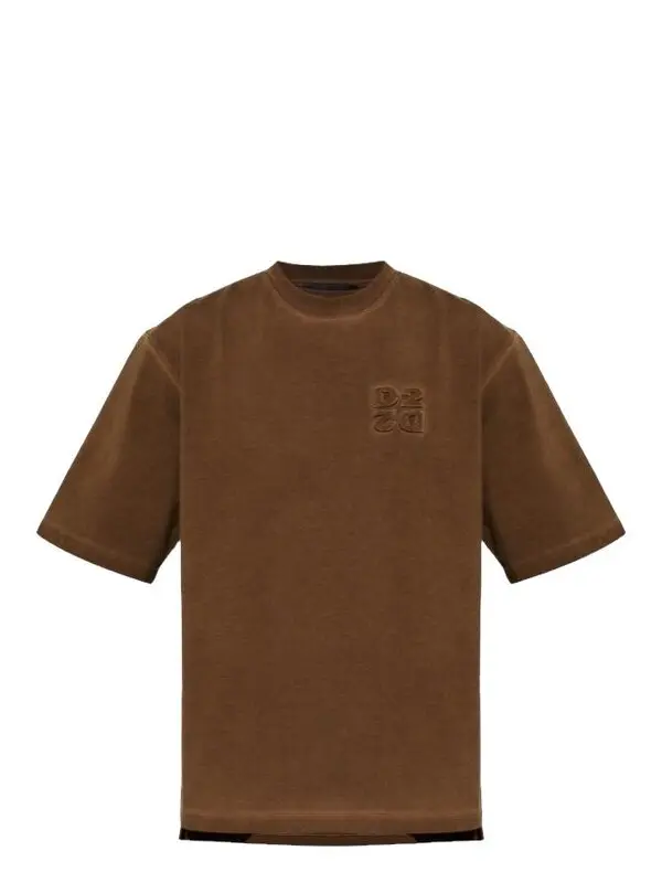 Dsquared2 Logo-patch T-shirt - Brown