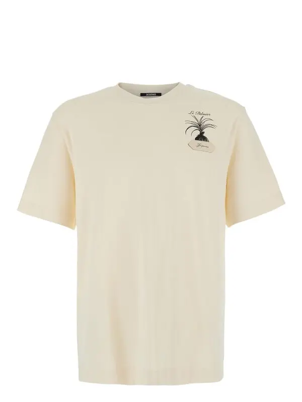 Jacquemus Graphic T-shirts - Nude