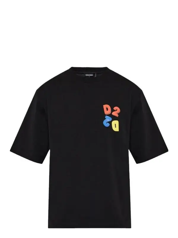 Dsquared2 Logo Print T-shirt - Black