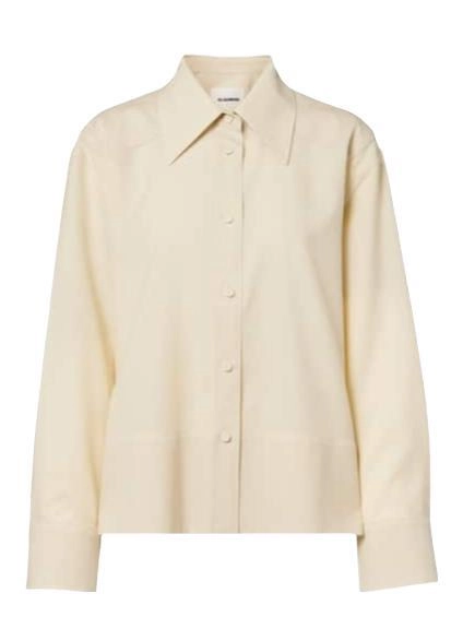 JIL SANDER Wool Suiting Shirt - Nude