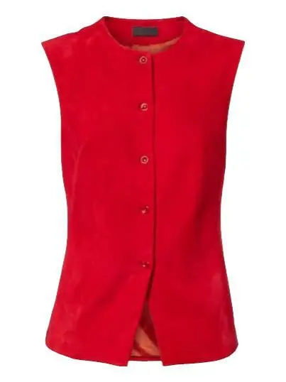 Stouls Casino Suede Vest - Red