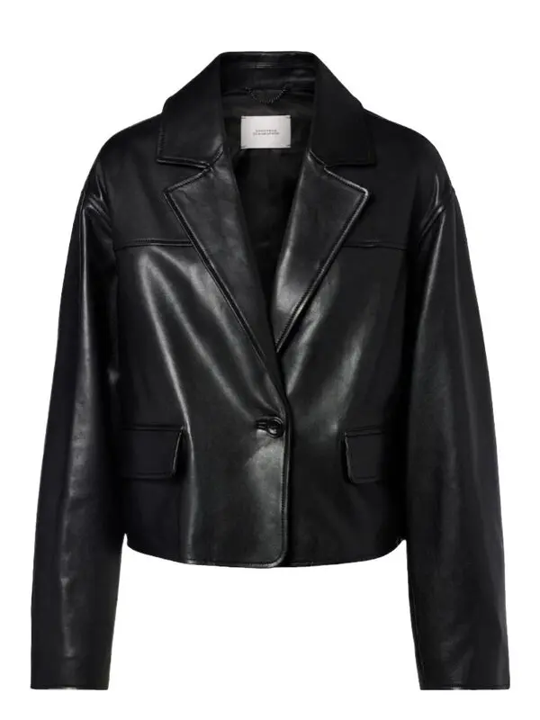 Dorothee Schumacher Leather Blazer - Black