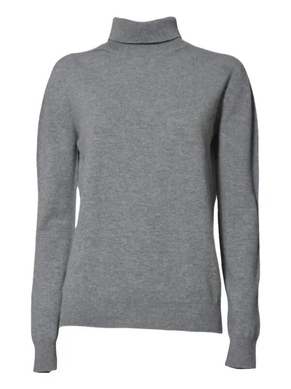 JIL SANDER High Neck Knitted Jumper - Grey